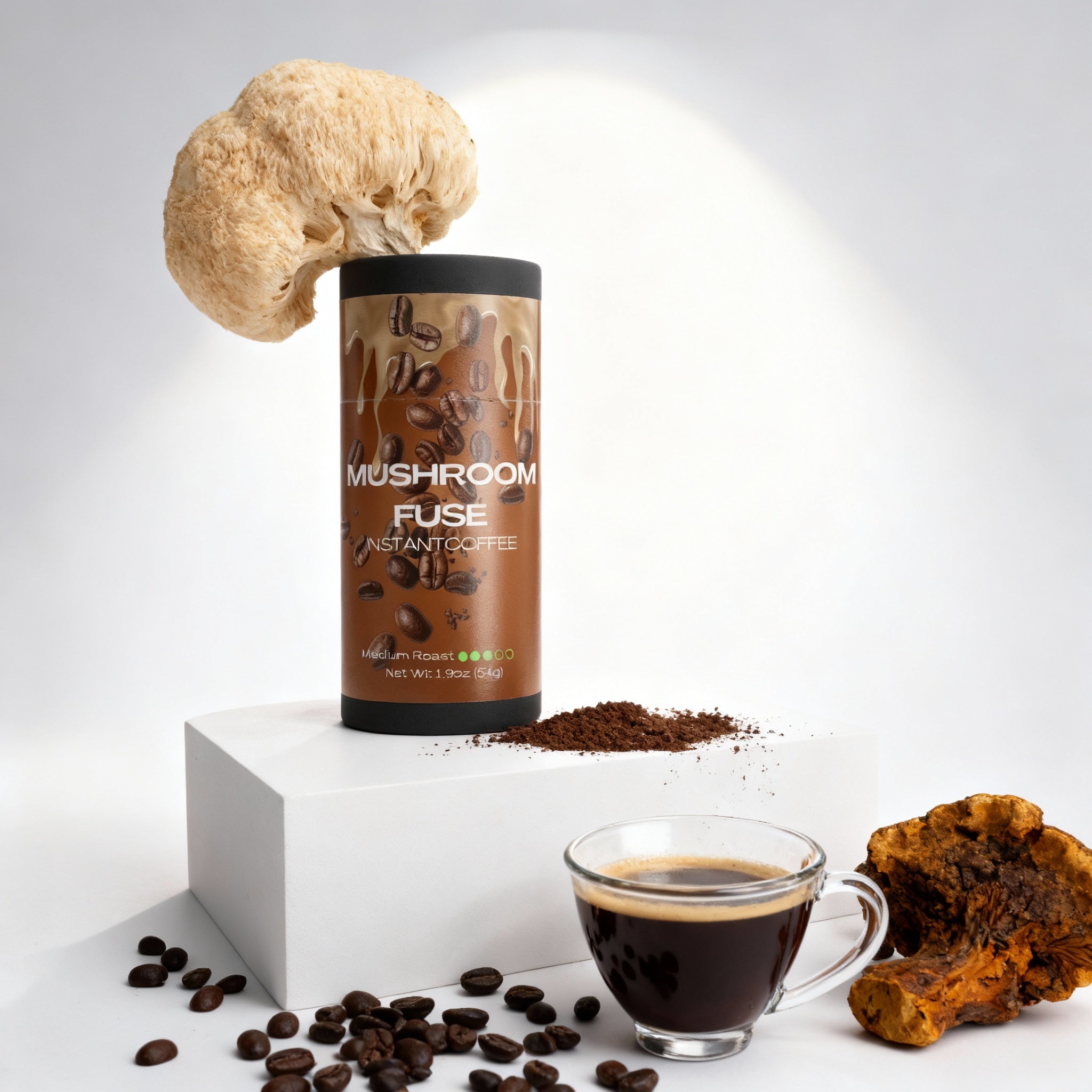 Mushroom Fuse Instant Coffee (Medium Roast) – Essentialswell